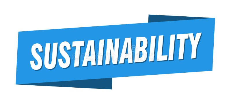 Sustainability Banner Template. Sustainability Ribbon Label Stock ...