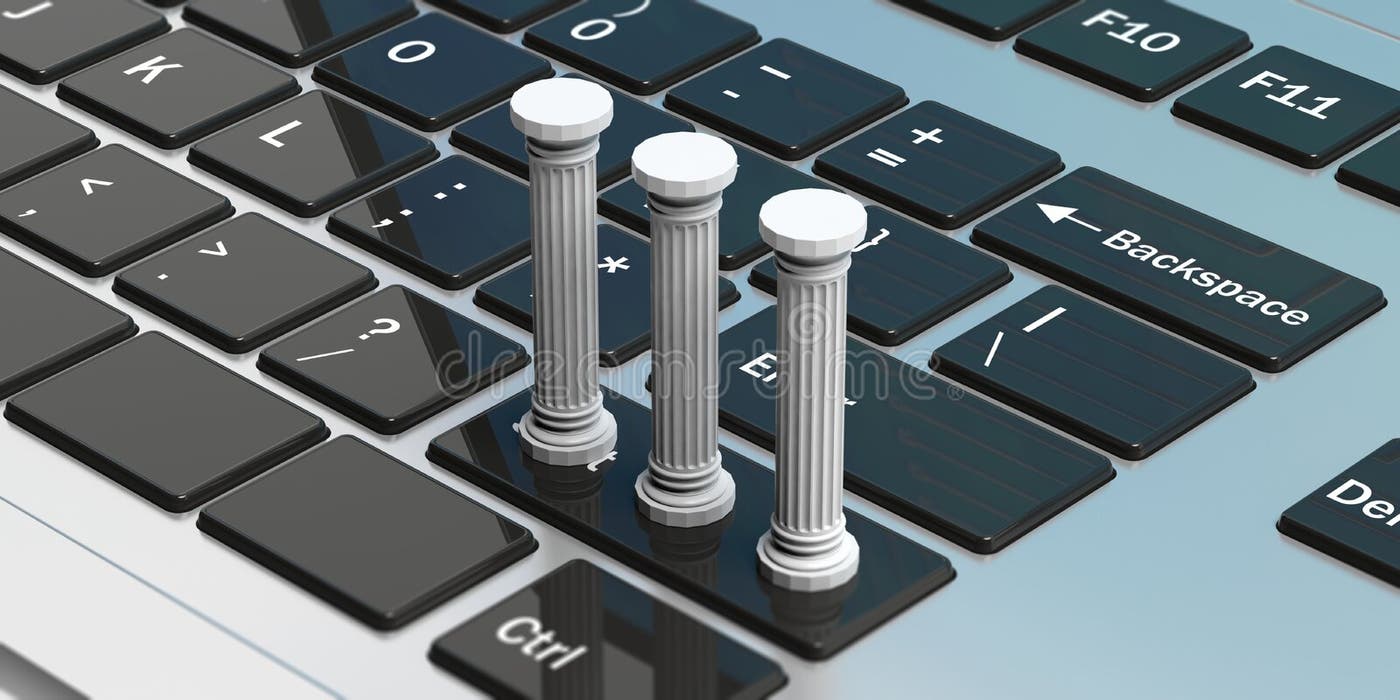 Three Pillars Symbol Stock Illustrations – 112 Three Pillars Symbol ...