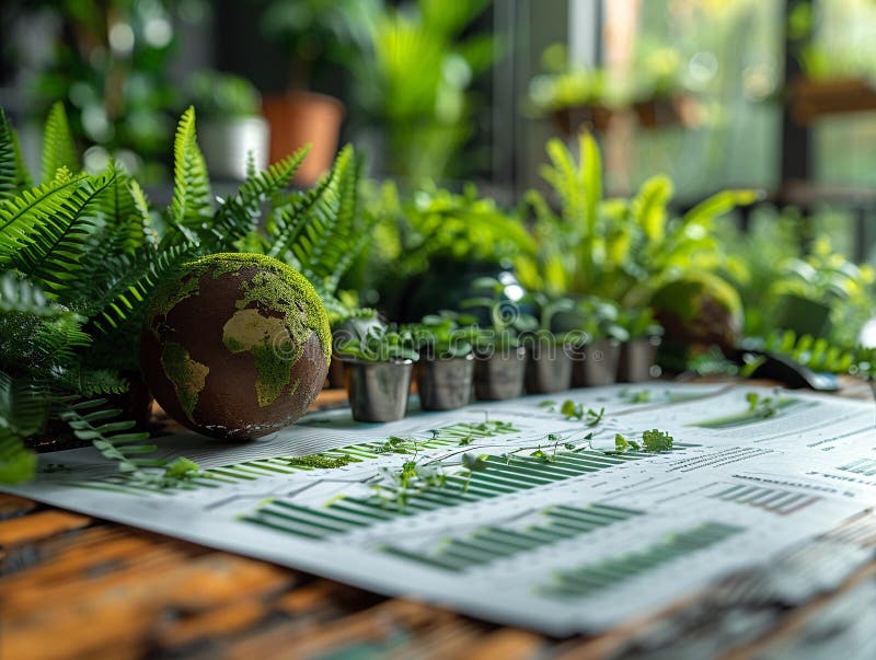 Sustainability Expert Analyzing Environmental Impact Reports Stock ...