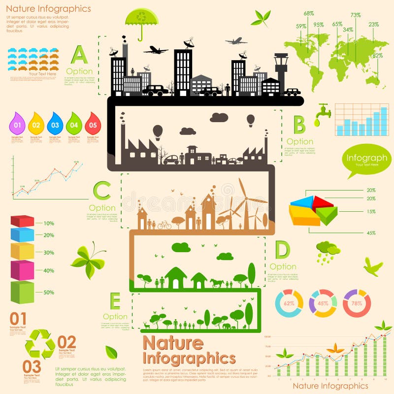 Sustainability Infographic stock vector. Illustration of demographics ...