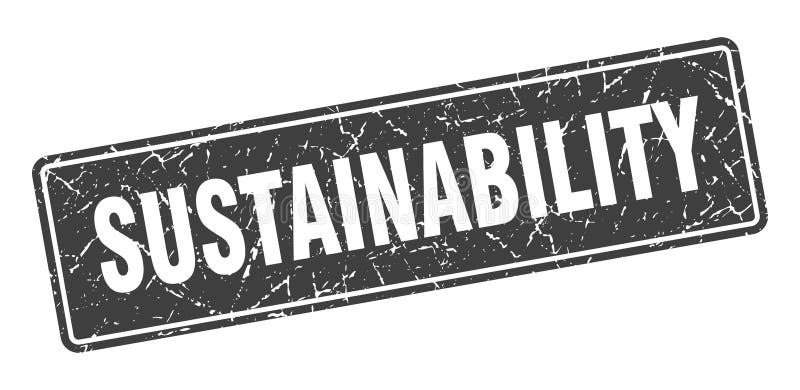 Sustainability Sign. Sustainability Round Ribbon Sticker Stock Vector ...