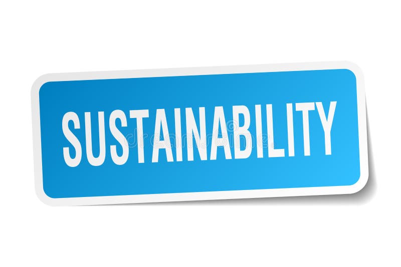 Sustainability Square Isolated Sign Set. Sustainability Stamp Stock ...