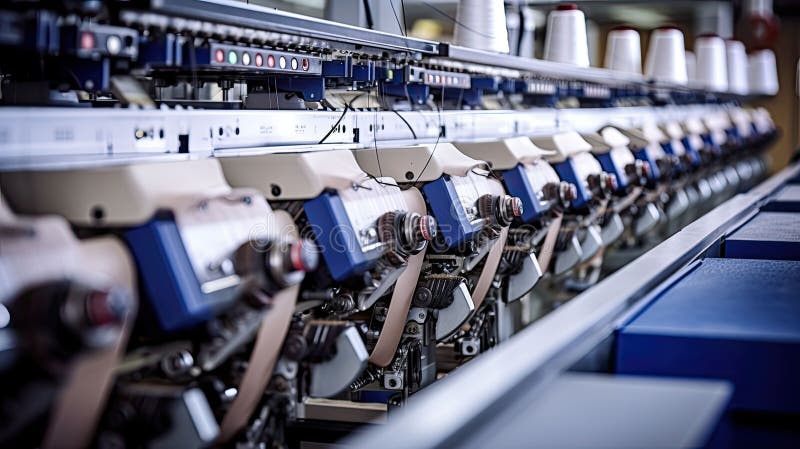 Sustainability Technology Textile Mill Stock Illustration ...