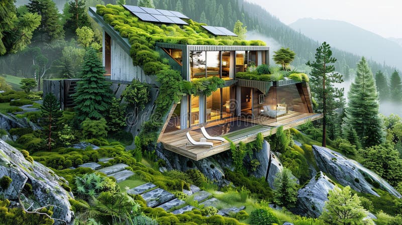Sustainable Architecture Concept Featuring a Self-sustaining, Energy ...