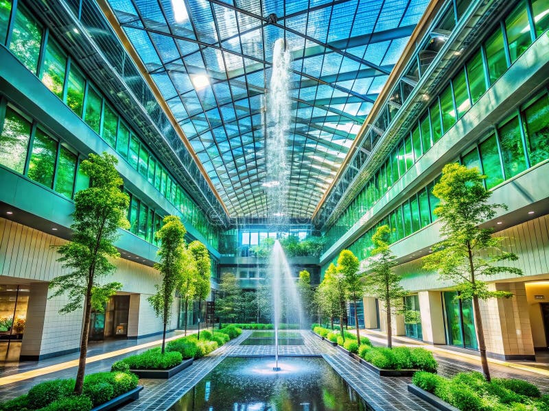 Sustainable Building Design Innovative CeilingIntegrated Sprinkler ...