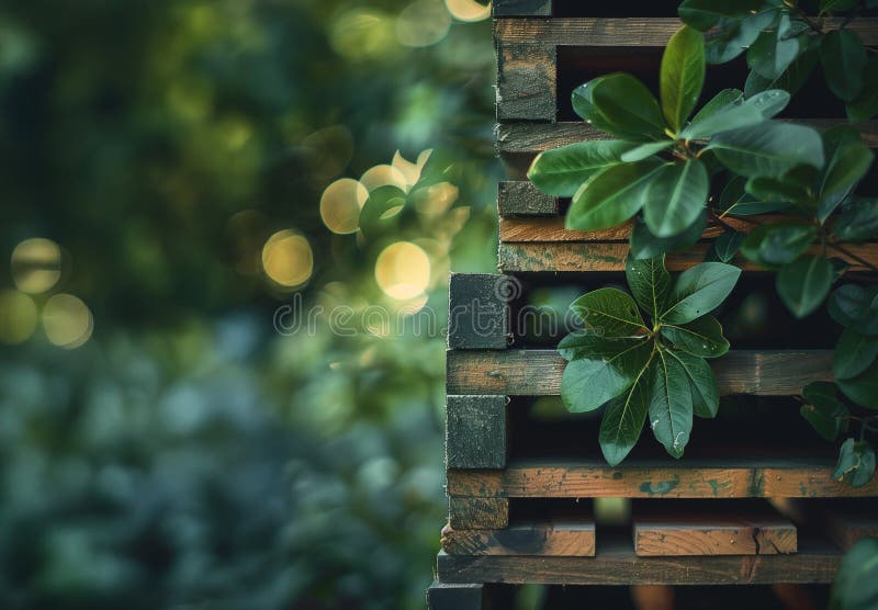 Sustainable Building Materials - Timber Stack Surrounded by Leaves ...