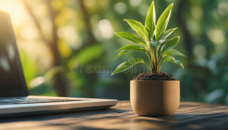 Sustainable Business Concept Modern Design, Eco-Friendly Materials ...