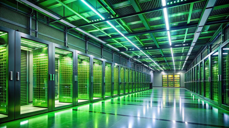 Airflow Server Room Cooling Vector Stock Vector - Illustration of ...