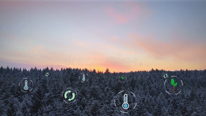 Sustainable Development, Clean Renewable Energy Icons Stock ...