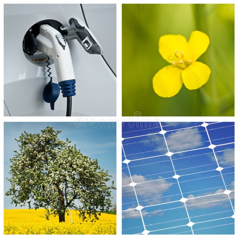 Sustainable Development Collage Stock Image - Image of electricity ...