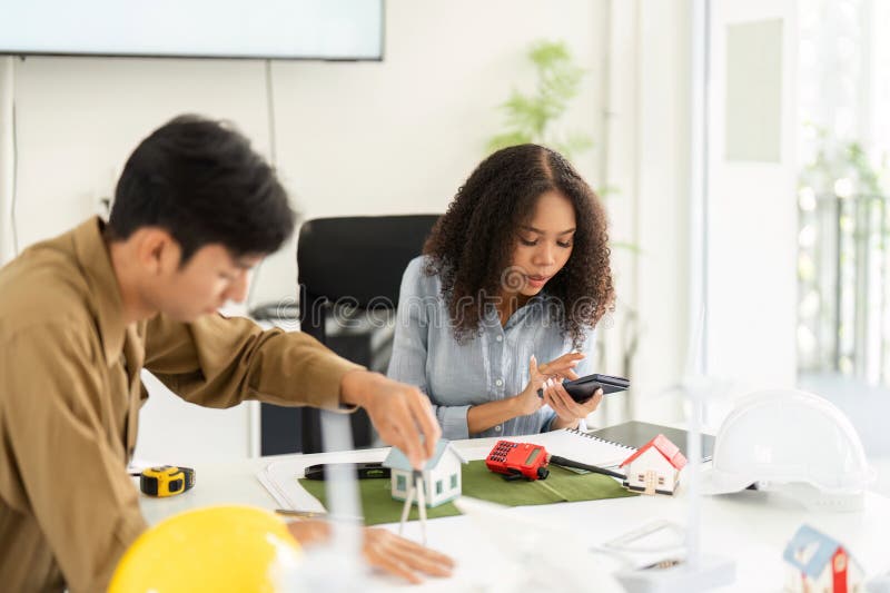 Sustainable Development and Communication. Team Members Evaluating Eco ...