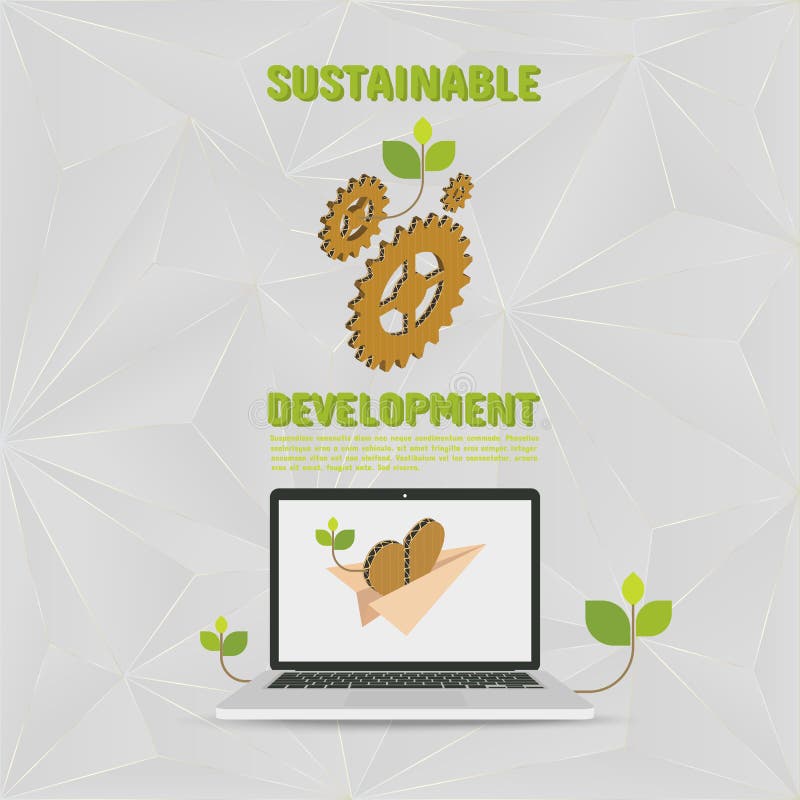 Sustainable development stock illustration. Illustration of change ...