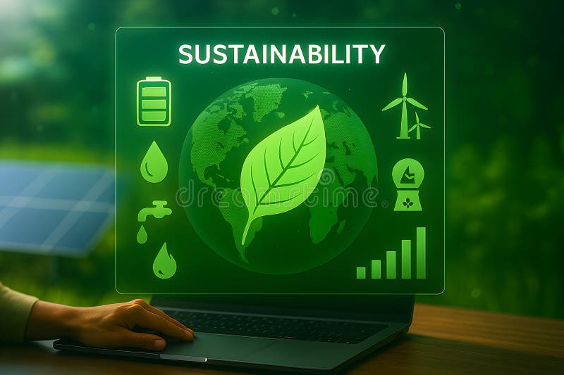 Sustainable Development and Environmental Dashboard UI Stock ...