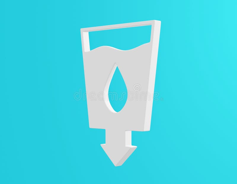 Sustainable Development Goals Clean Water and Sanitation Icon. 3D ...
