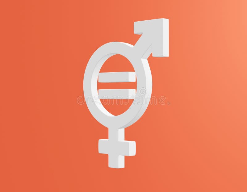 Sustainable Development Goals Gender Equality Icon. 3D Rendering Stock ...