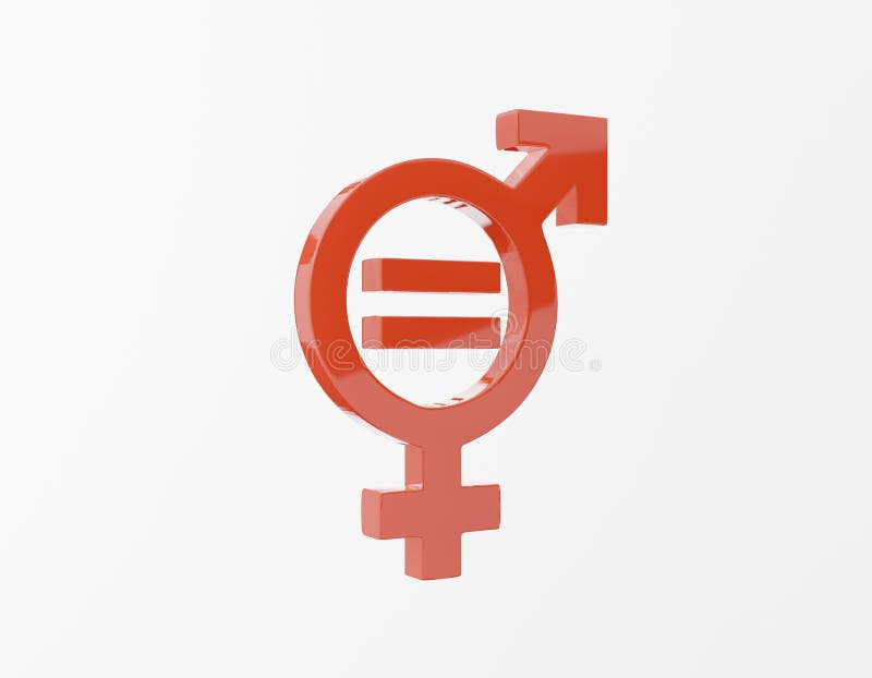 Sustainable Development Goals Gender Equality Icon. 3D Rendering Stock ...