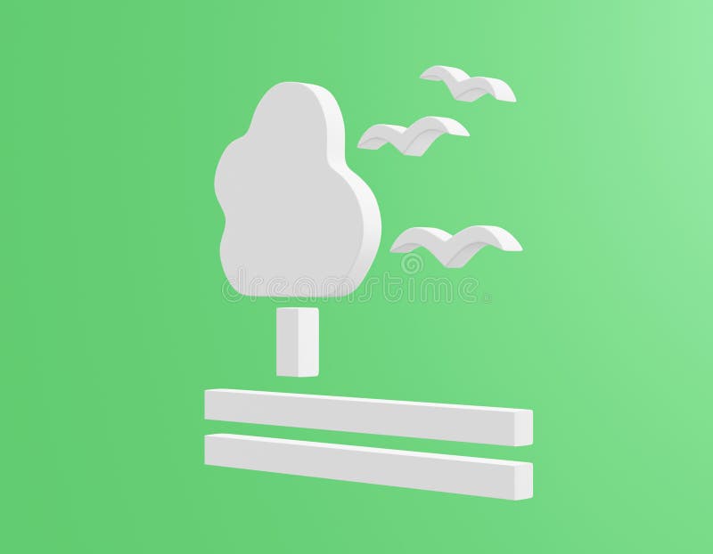 Sustainable Development Goals Life on Land Icon. 3D Rendering Stock ...