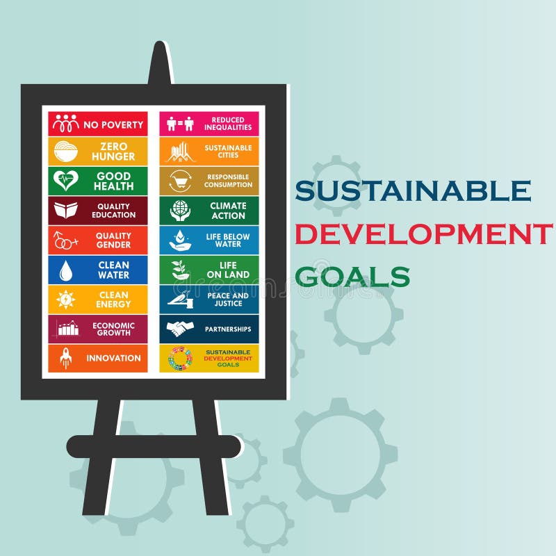 Sustainable Development Goals 17 Stock Vector - Illustration of ...