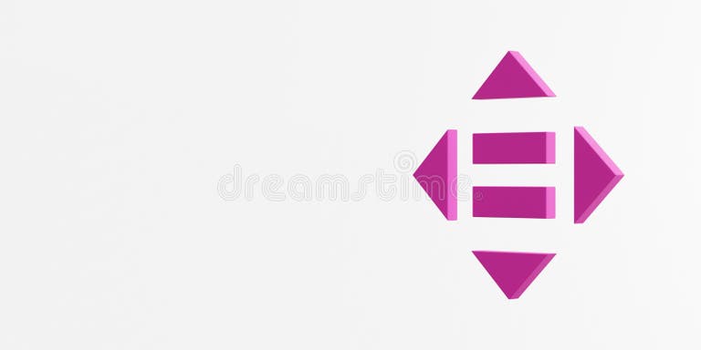 Sustainable Development Goals Reduced Inequality Icon. 3D Rendering ...