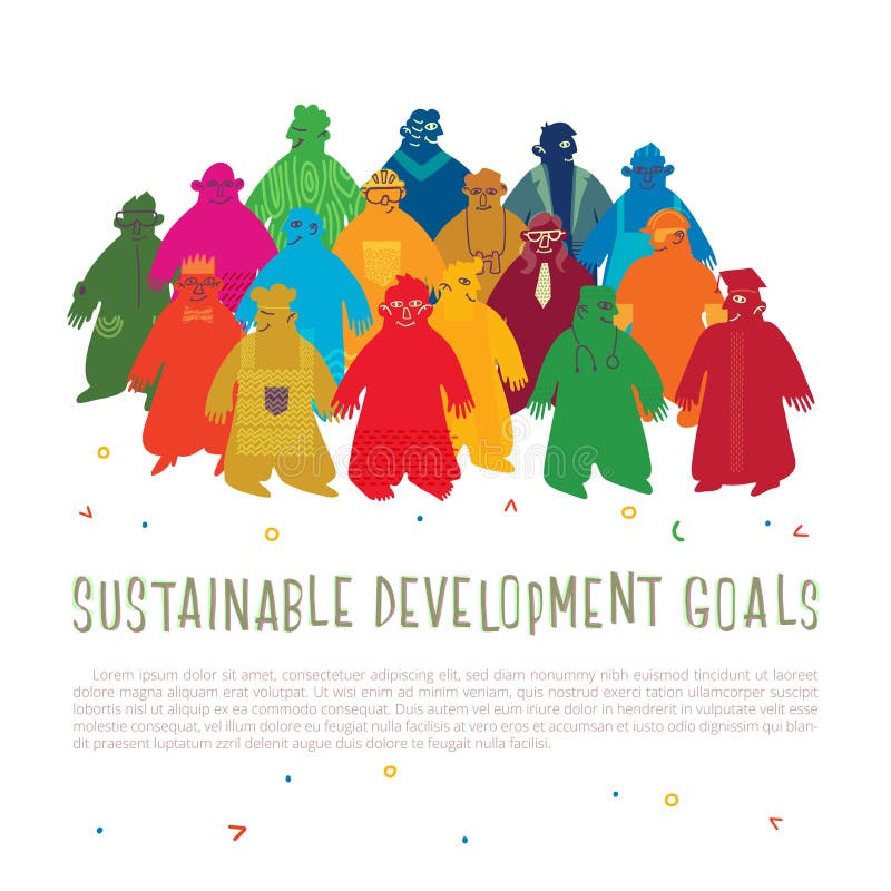 Sustainable Development Goals Set Stock Vector - Illustration of ...
