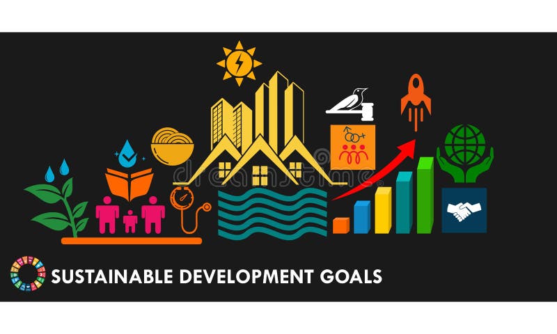 Sustainable Development Goals 17 Stock Vector - Illustration of ...