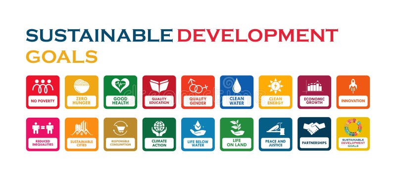 Sustainable Development Goals 17 Stock Vector - Illustration of design ...
