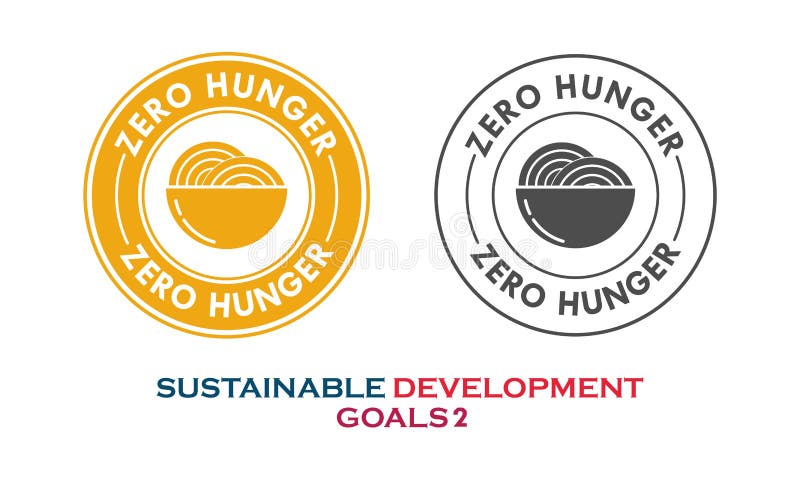 Sustainable Development Goals - Zero Hunger Stock Vector - Illustration ...