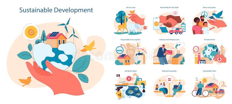 Economy Society Sustainable Development Stock Illustrations – 1,066 ...