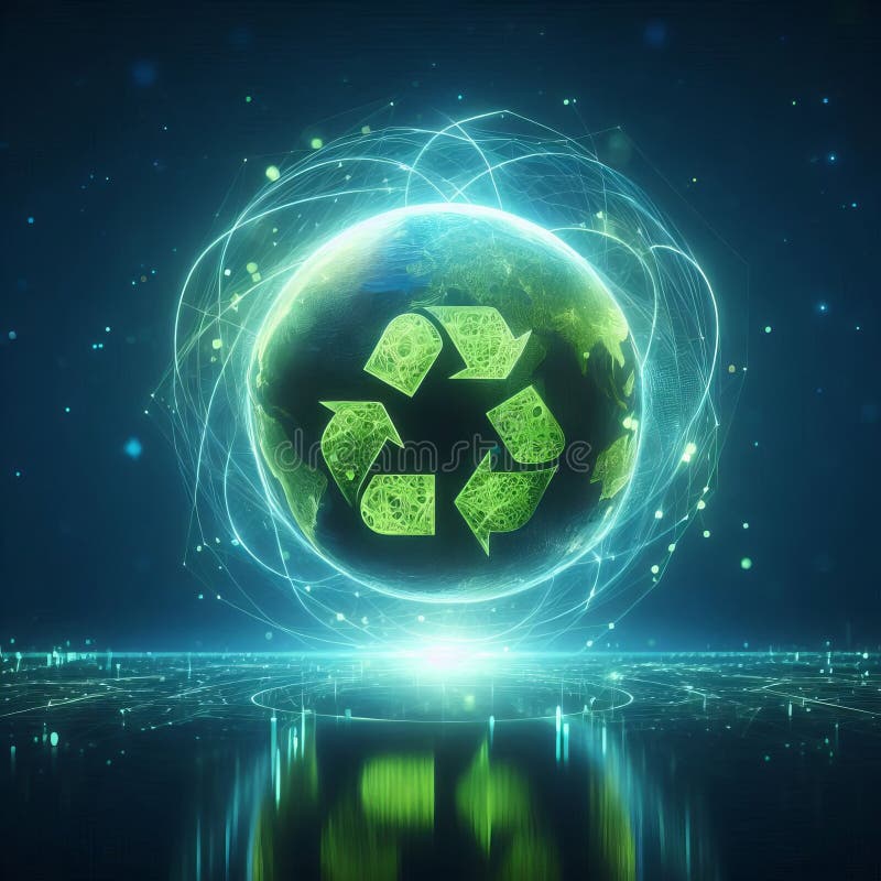 Sustainable Development a Stylized Globe with a Green and Blue G Stock ...