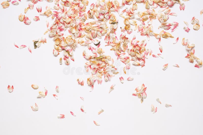 Sustainable Dried Petals Confetti. Zero Waste Festive Background Stock ...