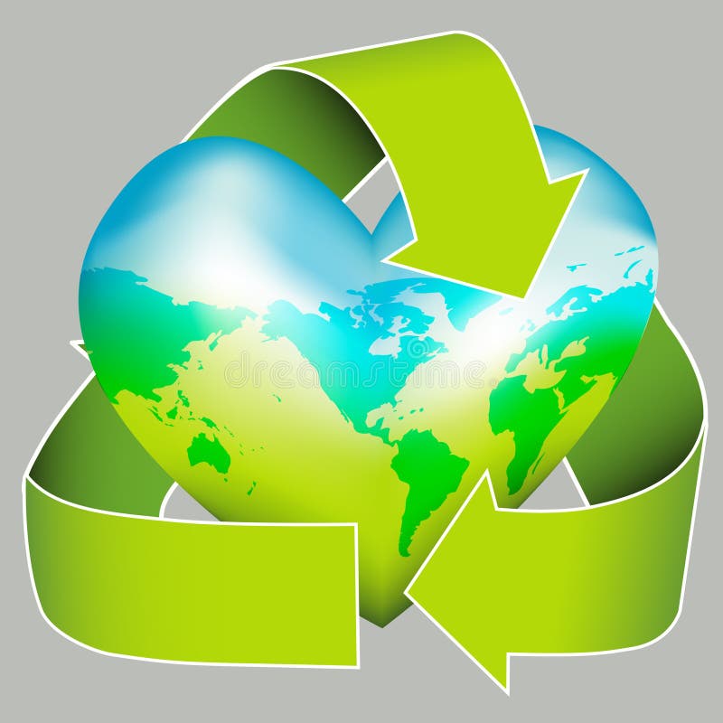 Sustainable Earth Day Icon stock illustration. Illustration of ...