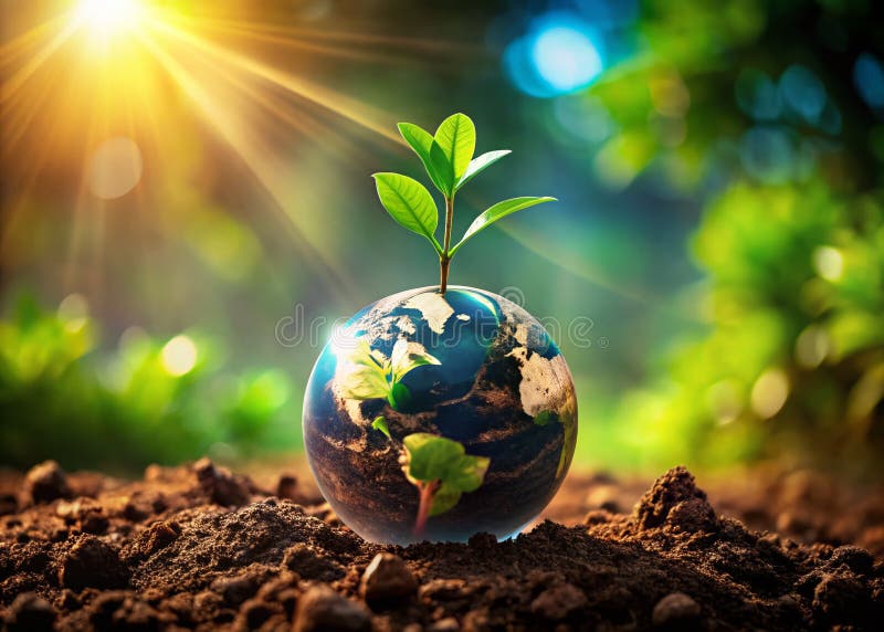 Sustainable Earth a Visual Representation of Ecological Growth and a ...