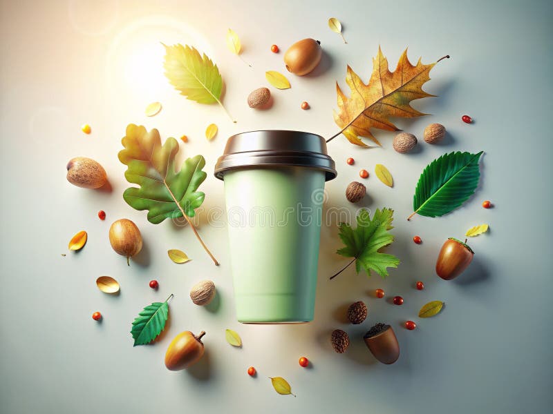 Tones Commuter Mug Flat Lay Stock Illustrations – 1 Tones Commuter Mug ...