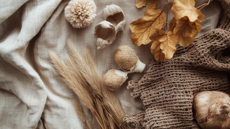 Sustainable Eco-Friendly Textiles and Natural Elements Stock ...