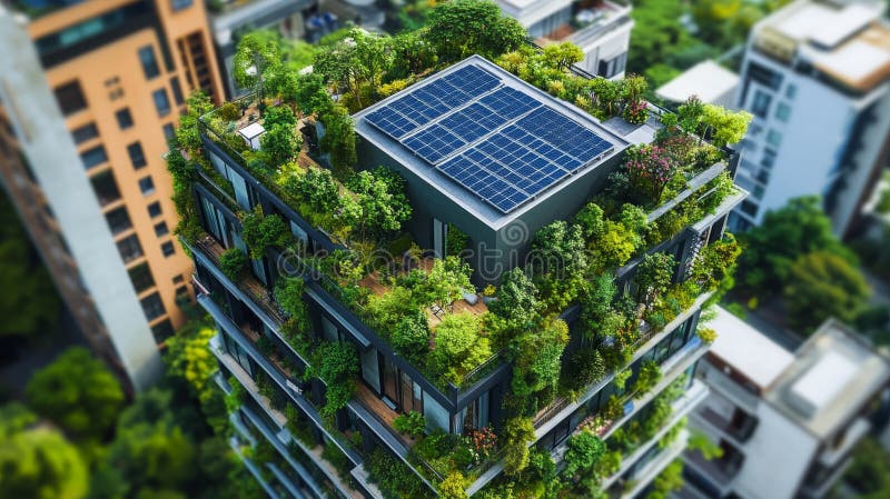 Sustainable and Energy-efficient Modern Office Building with Extensive ...