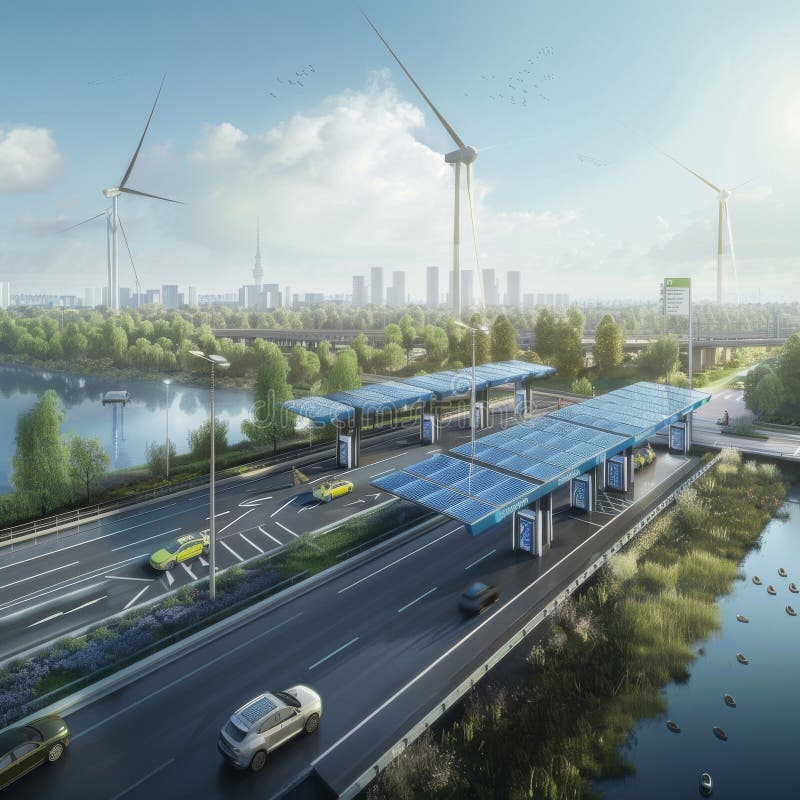 Sustainable Energy Highway Concept Stock Photo - Image of conservation ...