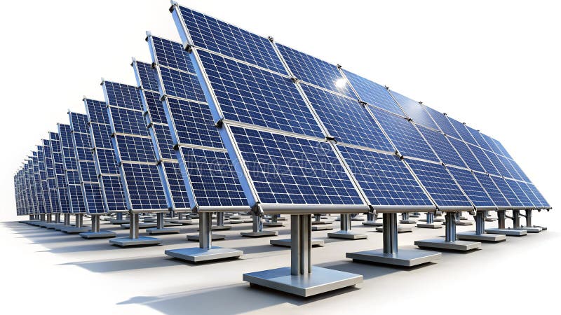 Sustainable Energy Solution a Massive Solar Panel Farm for Clean Power ...