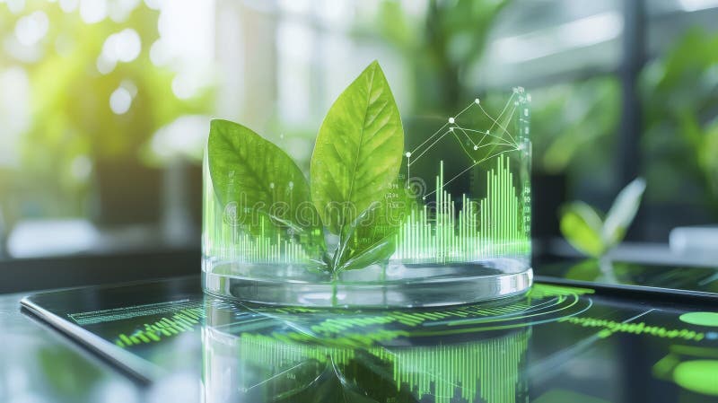 Sustainable Energy Stock Growth Visualization in Business Environment ...