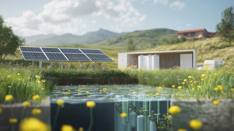 Sustainable Energy System in Rural Landscape: Solar Panels and Water ...