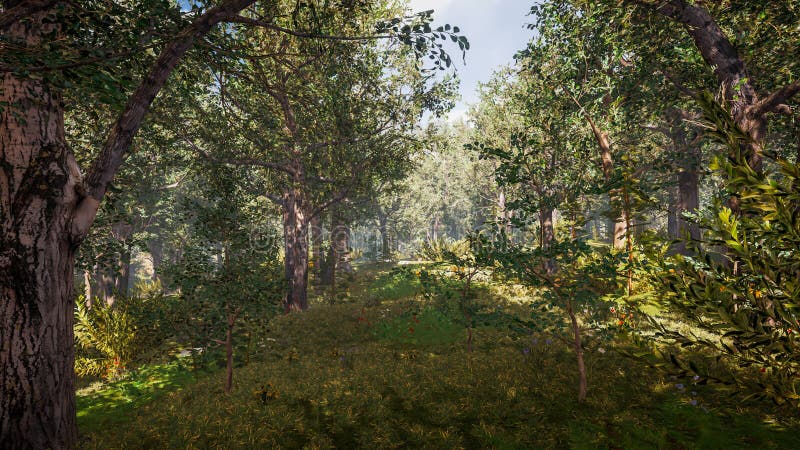 Sustainable Environment and Ecosystem Protection. 3d Rendering of ...