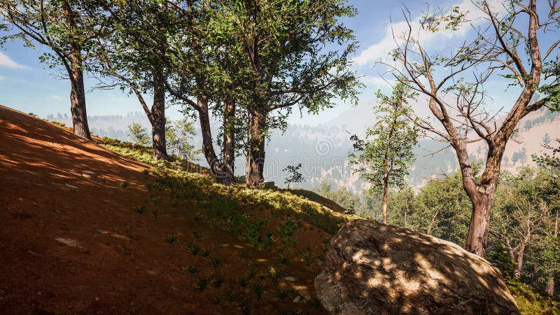 Sustainable Environment and Ecosystem Protection. 3d Rendering of ...