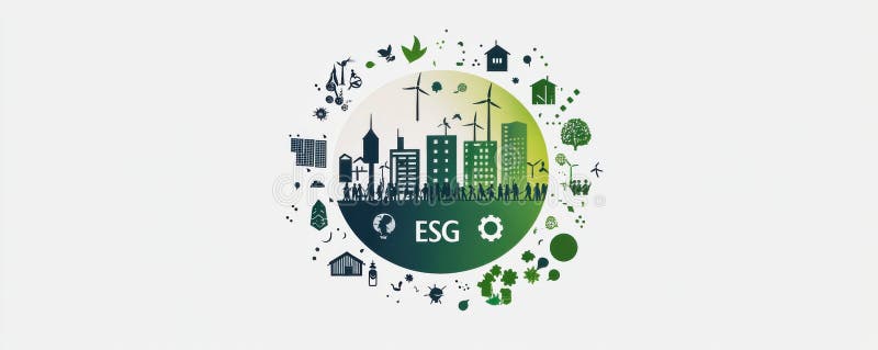 Sustainable ESG Logo Showcasing Environmental Responsibility and ...