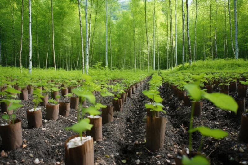 Sustainable Forestry for Paper Production: Young Trees Stock ...
