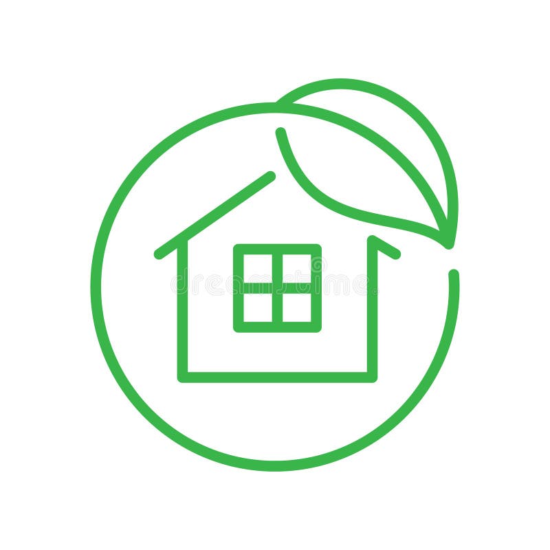 Sustainable Green Building, Certified Vector Icon Badge Stock Vector ...