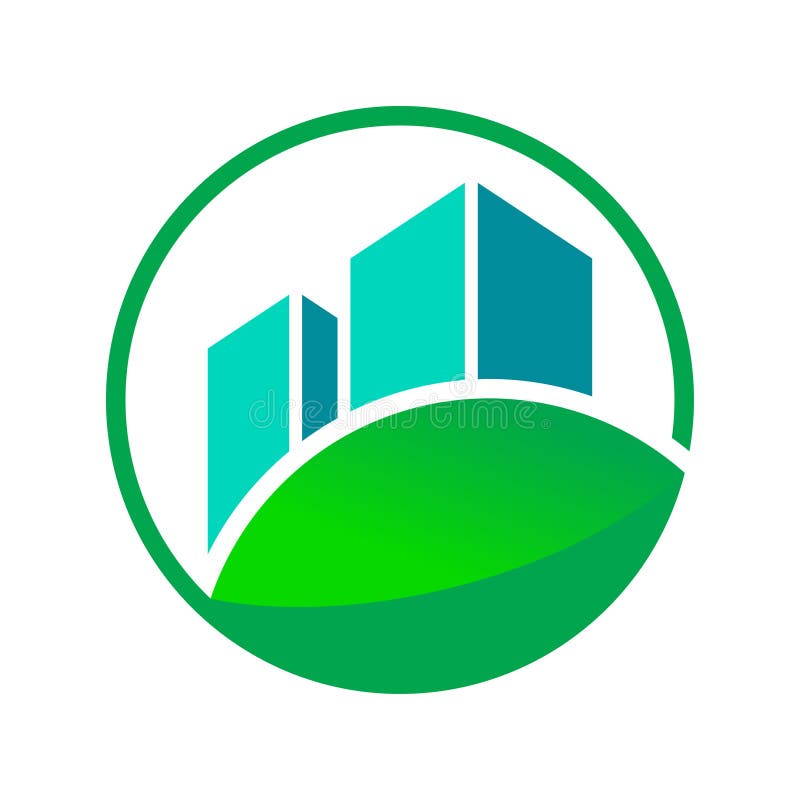 Sustainable Green Building, Certified Vector Icon Badge Stock Vector ...