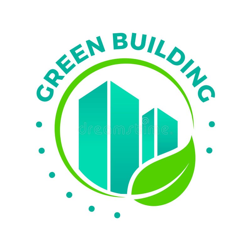 Sustainable Green Building, Certified Vector Icon Badge Stock Vector ...