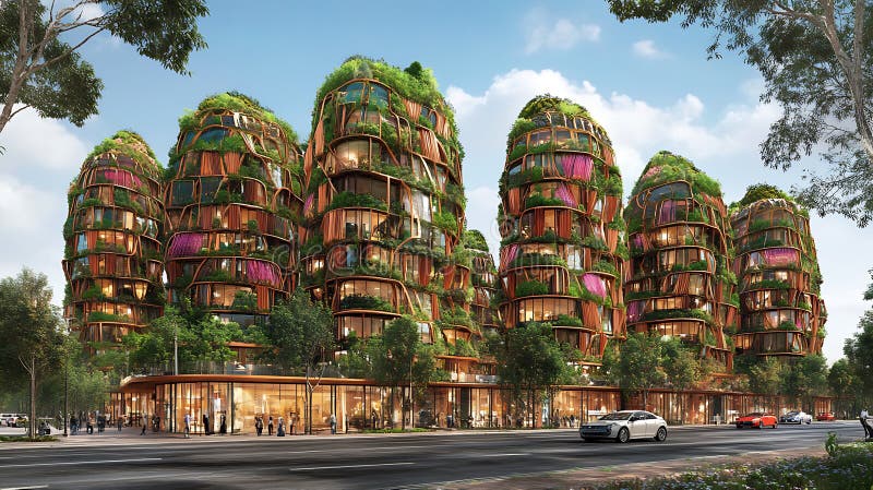 Sustainable Green Modern Architecture Building with Environmental ...