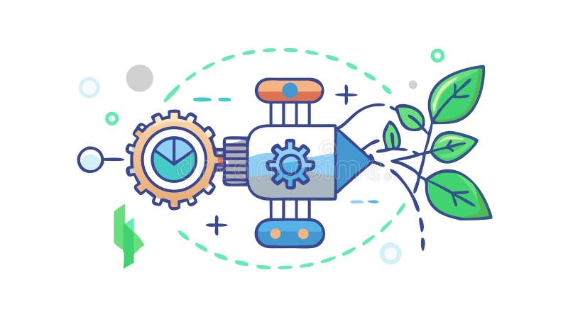 Sustainable Innovation Icon for Green Tech and Growth, Vector Design ...