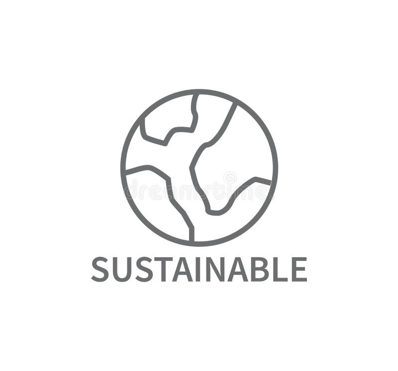 Sustainable Eco Friendly Product Vector Line Icon Stock Vector ...