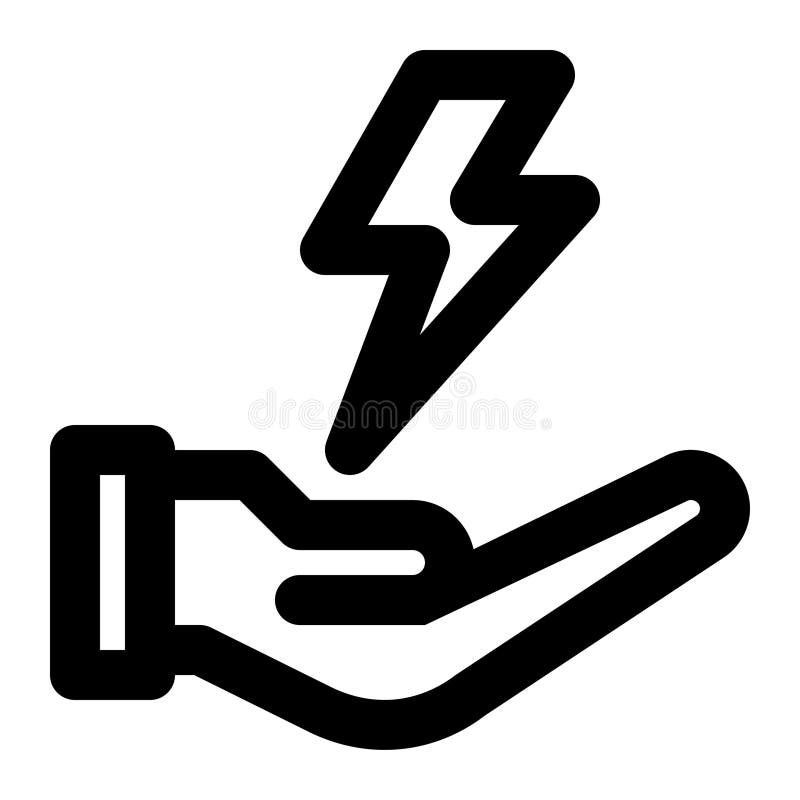 Energy Conservation, Save Energy Outline Icon Stock Vector ...